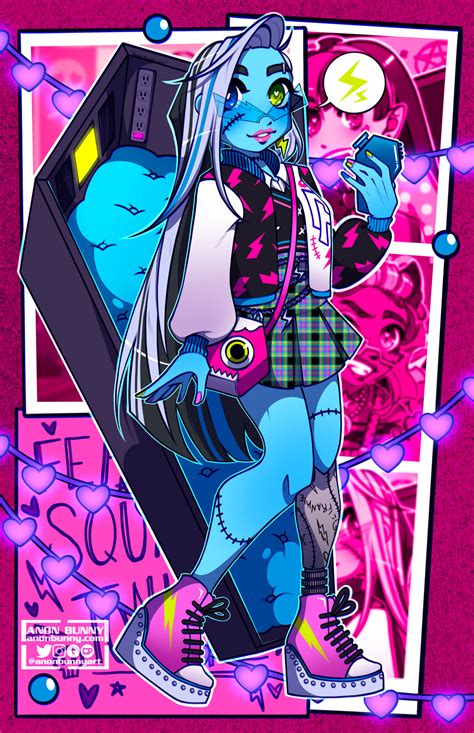 Monster High Frankie Stein G3 By Anonbunnyart On Deviantart