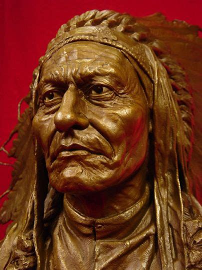 Sitting Bull Bronze Sculpture Sculpture Bronze Sculpture American