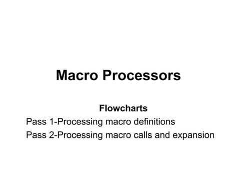 Pass 1 Flowchart Ppt Computing Technology And Computing