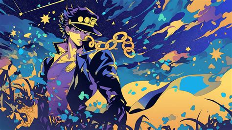 Jojos Adventure Jotaro Kujo Star Platinum Might Wallpaper 4k