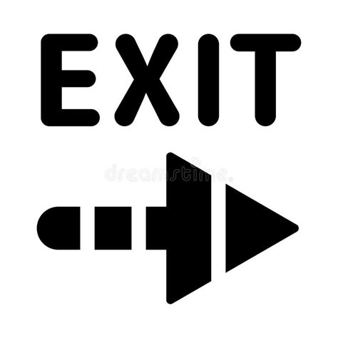 Exit Arrow Icon Stock Vector Illustration Of Vector