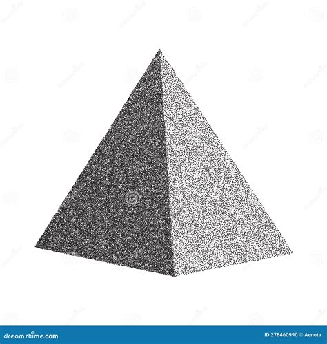 Quadrangular Pyramid Colored Icons Elements Of Geometric Figure Colored Icons Can Be Used For