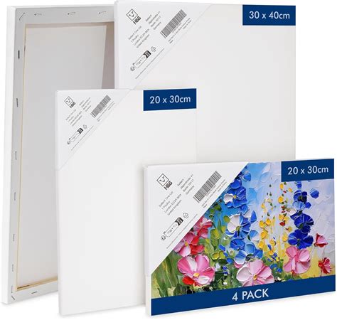 Hands Set Of 4 Artist Blank Canvas Frame Stretcher Acrylic Oil Water