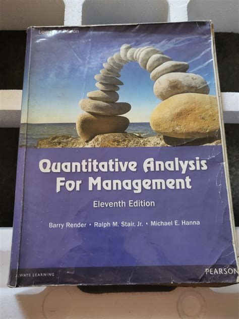 Quantitative Analysis For Management Hobbies And Toys Books And Magazines Textbooks On Carousell