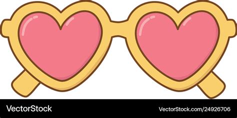 Heart Shape Sunglasses Royalty Free Vector Image