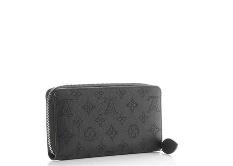 Louis Vuitton Monogram Black Leather Zippy Wallet