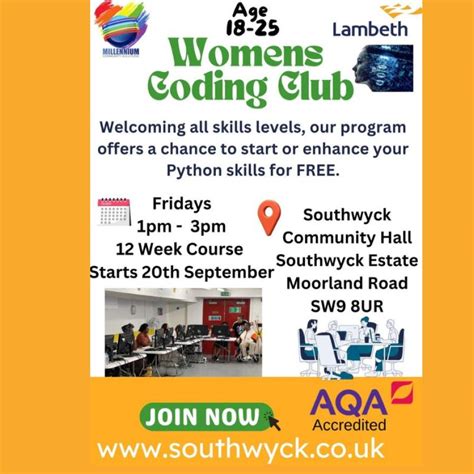 Womens Coding Club Lambeth Council