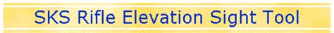 Sks Rifle Elevation Sight Tool