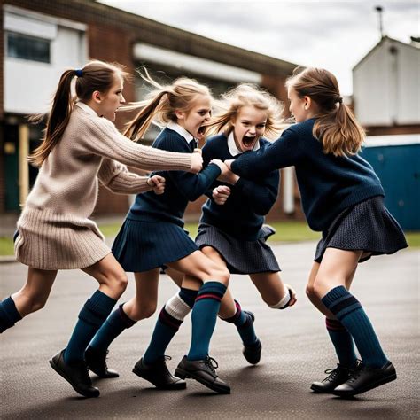 Six Young Girls Wearing Textured Knee Socks And Ju By Rainman9902 On