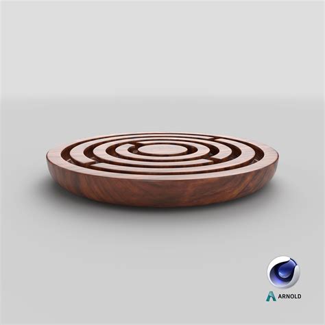 Round Wooden Marble Labyrinth Game 3d Model 29 3ds Blend C4d Fbx