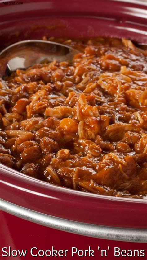 Slow Cooker Pork N Beans Recipe Baked Beans Crock Pot Pork Chop