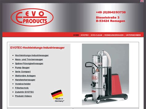 Evo-Produkts.de: EVO-PRODUCTS Hochleistungs- Industriesauger - Evo ...