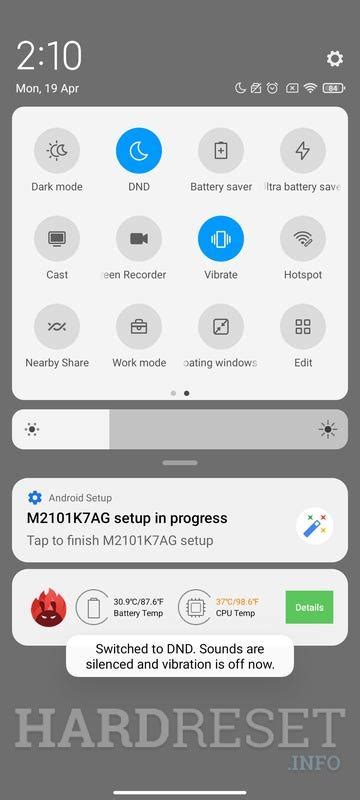 Do Not Disturb Mode Redmi Note 10 5g How To
