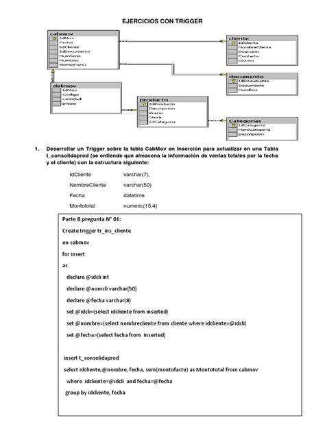 Ejercicios Trigger Sbd Clase Pdf Gestión De Datos Informática