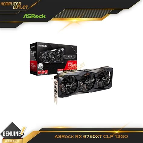 Jual Asrock Radeon Rx 6750 Xt 12gb Gddr6 192bit Vga Rx6750xt Rx6750
