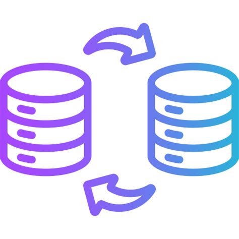 Data Migration Generic Gradient Outline Icon