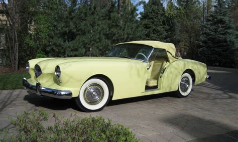 1954 Kaiser Darrin Dkf161 Satin Yellow Roadster 161ci90hp Franks