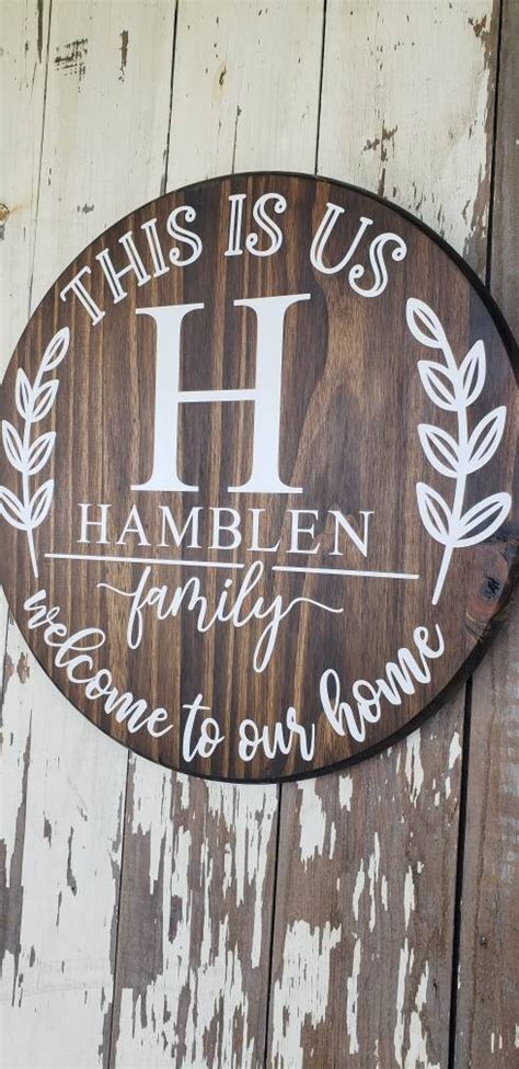 Wooden Monogram Plaque Personalized Wall Decor Etsy