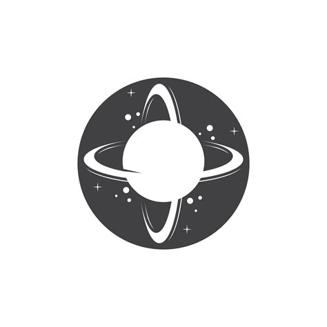 A Saturn Planet Symbol Vector Illustration Vector Art At Vecteezy