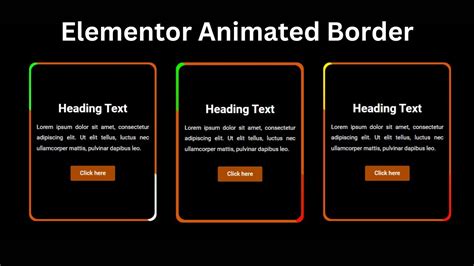 Elementor Animated Border Youtube