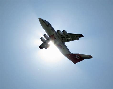 Tanker 41 Over The University Of Montana Wildfire Today