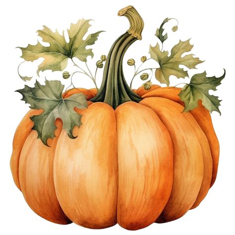 15 Watercolor Autumn Theme Clipart Graphics Digital Png Files For