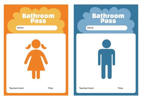 Restroom Passes 11 Free Pdf Printables Printablee Teachers Room