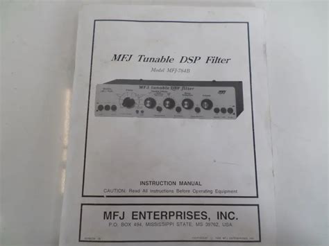 Mfj Tuneable Dsc Audio Filter Model No Mfj 784b Max Marine Electronics