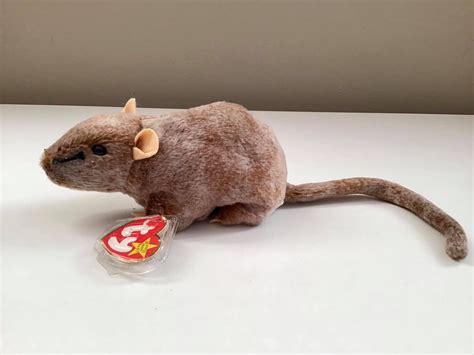 Ty Beanie Babies Tiptoe The Rat Stuffed Animal Plush Toy Etsy