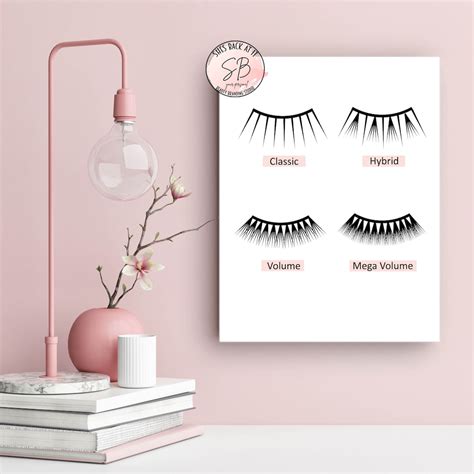 Esthetician Decor Lashes Decor Beauty Salon Decor Lash Prints