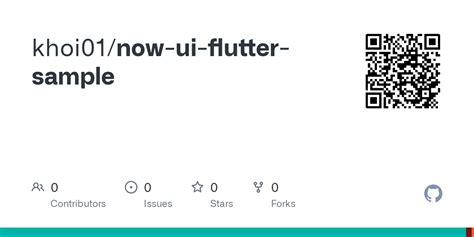 Github Khoi01now Ui Flutter Sample