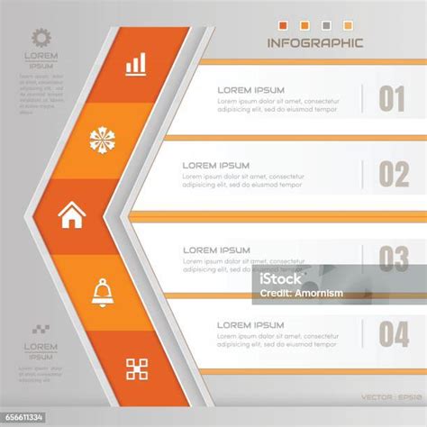 비즈니스 아이콘 프로세스 다이어그램 벡터 Eps10 일러스트와 인포 그래픽 화살표 디자인 서식 파일 개념에 대한 스톡 벡터 아트 및 기타 이미지 Istock