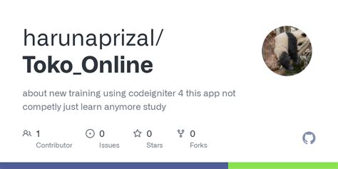 Github Harunaprizal Toko Online About New Training Using Codeigniter This App Not Competly