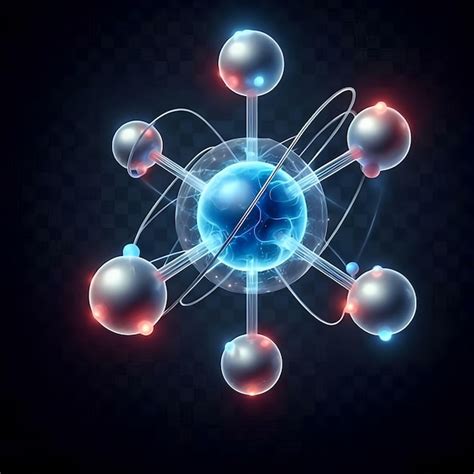 Atoms Coming Together To Form Molecules Premium Ai Generated Image