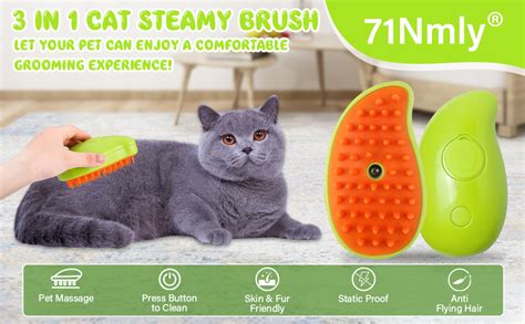 Cat Steamy Brushsteamy Kattenborstel3 In 1 Stoomborstel Voor Katten
