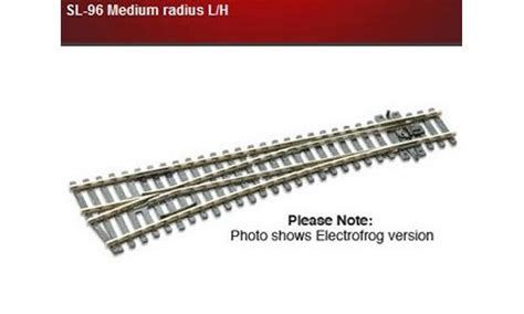 Peco Sl 96 Medium Radius L H Sl96 Turnouts Perth Mas Hobbies