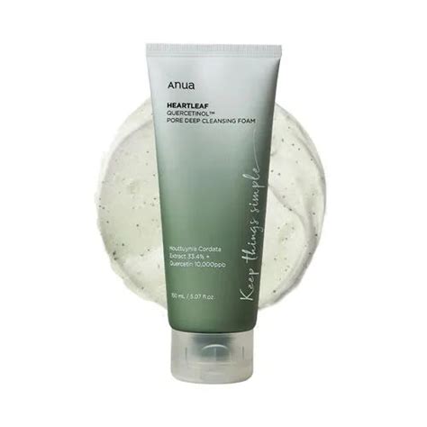 Anua Heartleaf Quercetinol Pore Deep Cleansing Foam Korea Cosmetics Bn