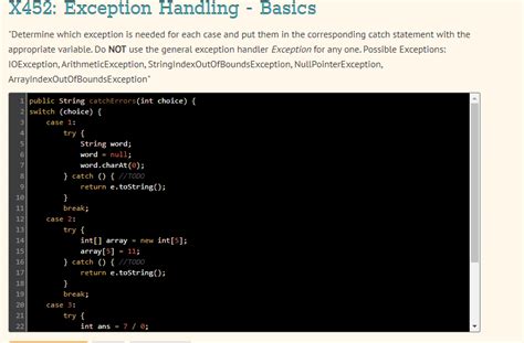 Solved X455 Exception Handling Third Third Letter Create