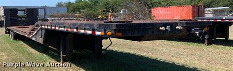 1981 Aztec Drop Deck Equipment Trailer In Bullard Tx Item Jt9730
