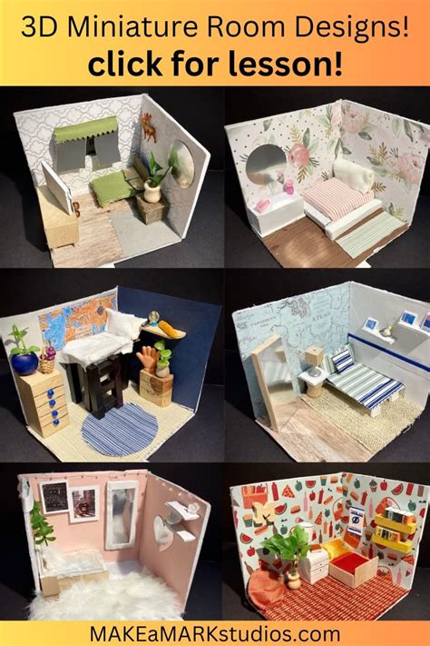Mini Room Art Project School Art Projects Art Lessons Middle School Mini Room Art Project School Art Projects Art Lessons Middle School