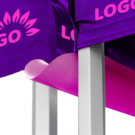 Custom Printed Canopy Rain Gutter Lush Banners