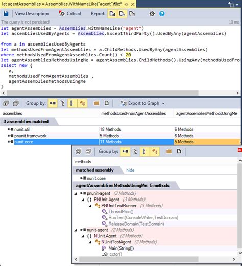 Ndepend Query To Reduce Matrix Stack Overflow