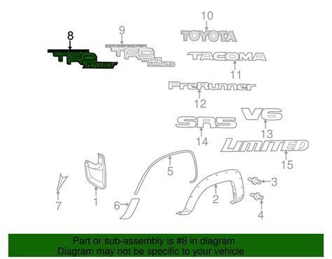 2005 2013 Toyota Tacoma Decal 75996 04060 D0 Oem Parts Online