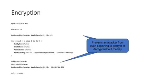 Aes Encryption Decryption In Crptographypptx