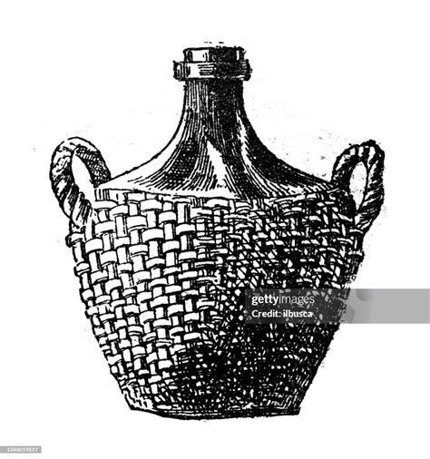 Antique Illustration Demijohn High Res Vector Graphic Getty Images