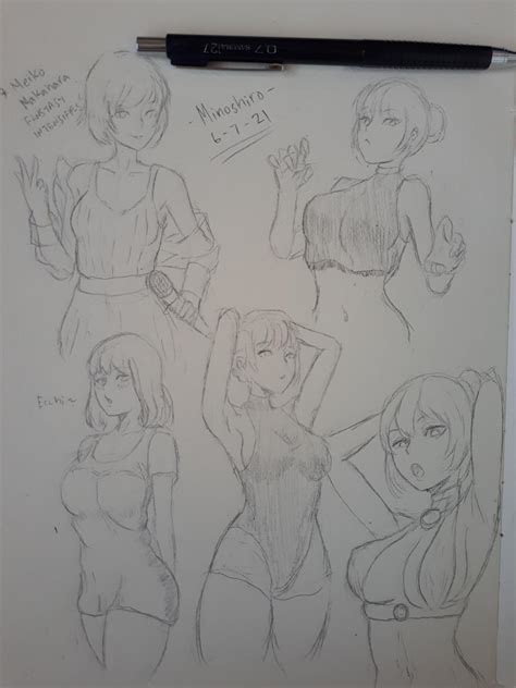 Morning Sketch Practice Lewd By Minoshiromodoki On Deviantart