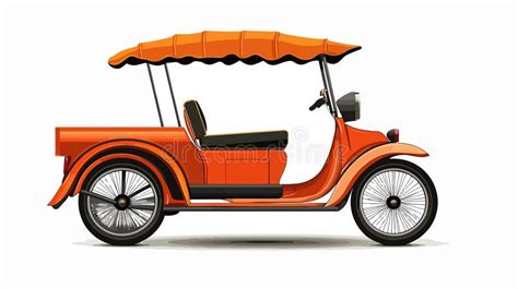 Realistic Rikshaw Vector Illustration Concept Stock Vector