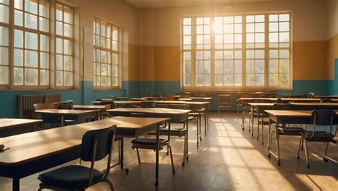 Premium Photo Empty School Classroom