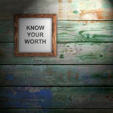 Know Your Worth Words On Whit Paper Career Or Business Concept Stock