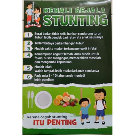Jual Poster Kenali Gejala Stunting Shopee Indonesia